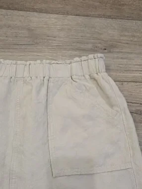 Banana Republic | Skirts | Banana Republic Linen Blend Cream Coastal ...